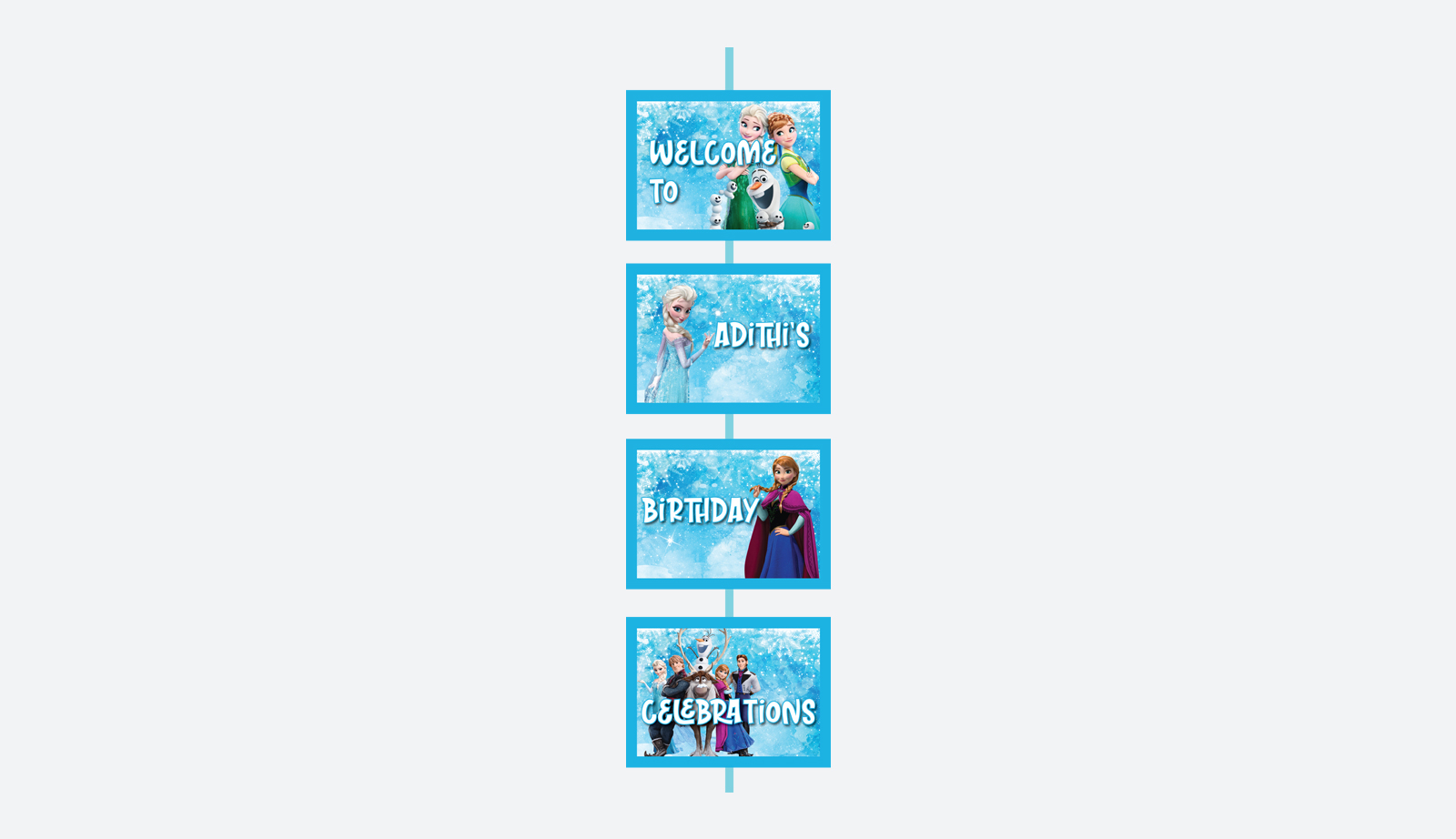 Frozen Welcome Banner - Party Theme