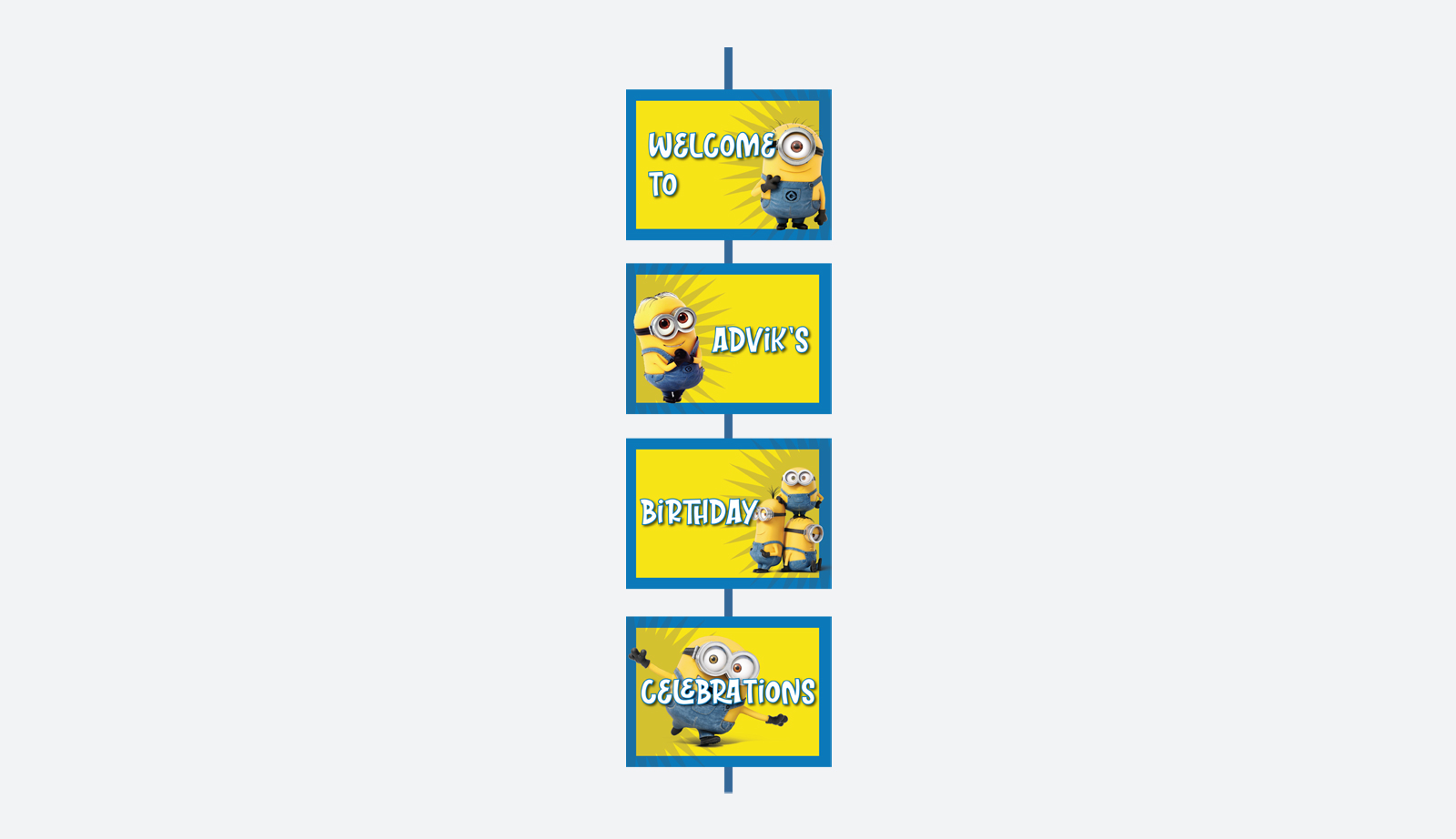 Minions Welcome Banner - Party Theme